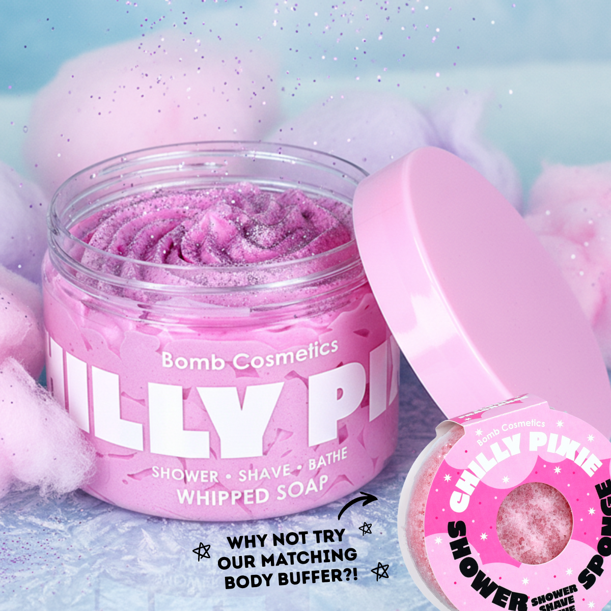Chilly Pixie Whipped Soap – Bomb Cosmetics UK