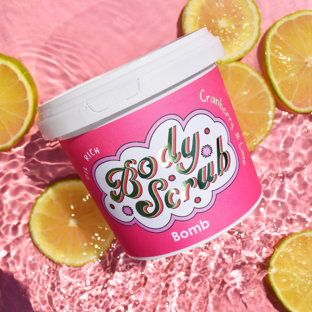Cranberry and Lime Body Scrub’2023 – Bomb Cosmetics UK