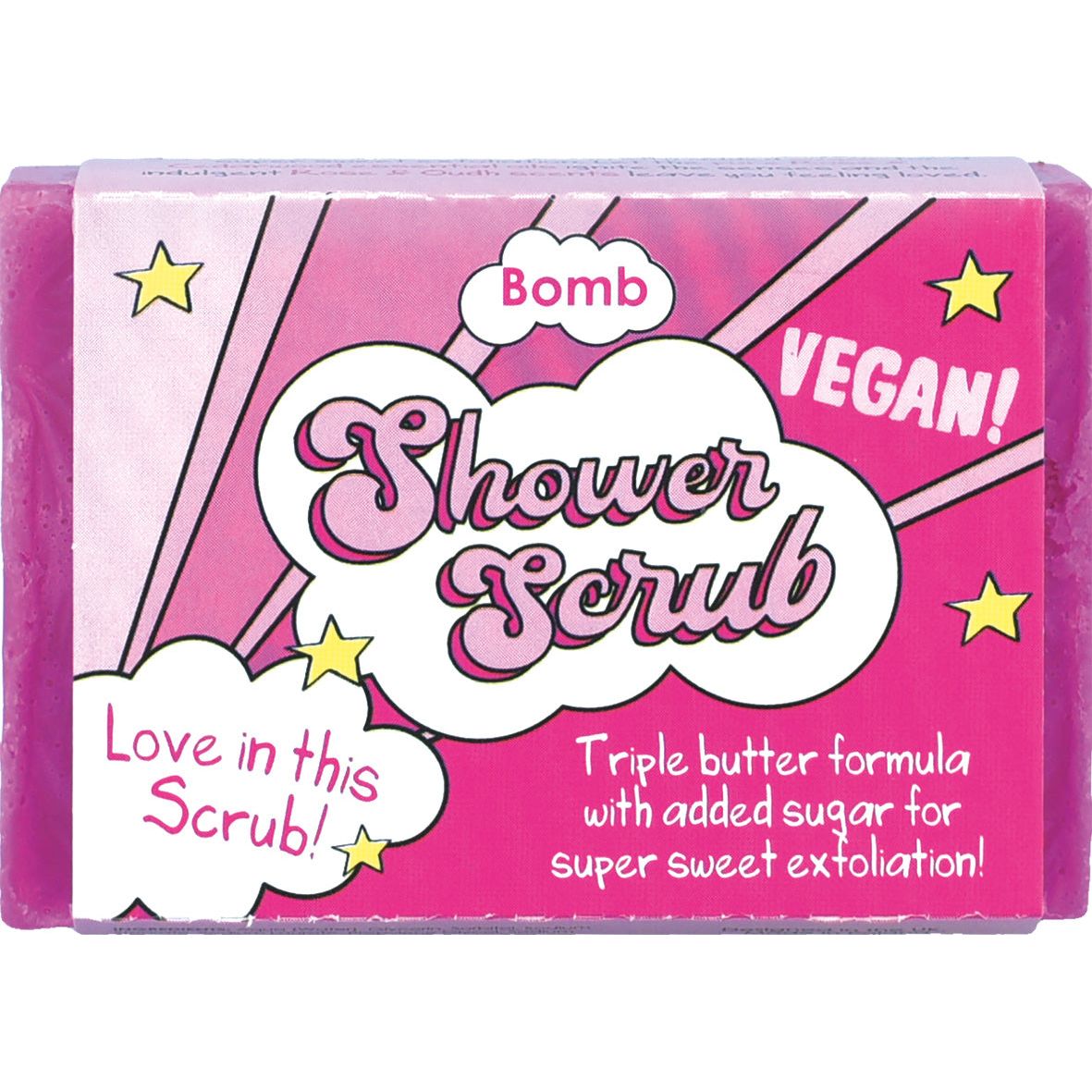 Love in this Scrub Solid Shower Scrub – Bomb Cosmetics UK