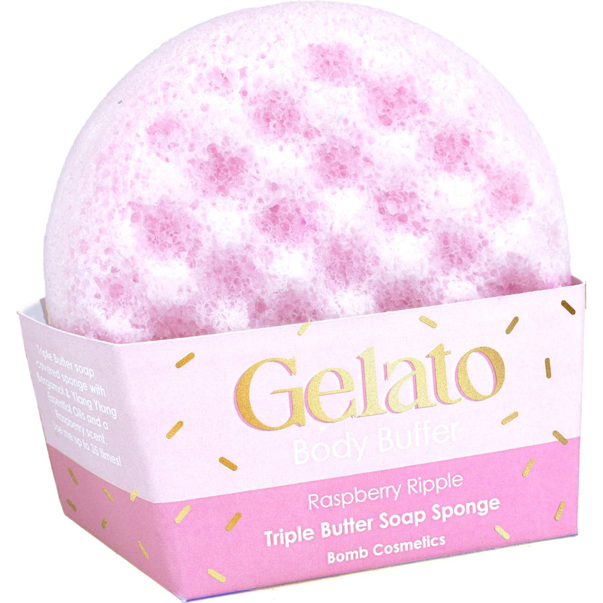 Raspberry Ripple Gelato Body Buffer – Bomb Cosmetics UK